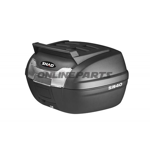 Topcase sort 40 liter Shad SH40CARGO med bæreplade bl.a. Hon.